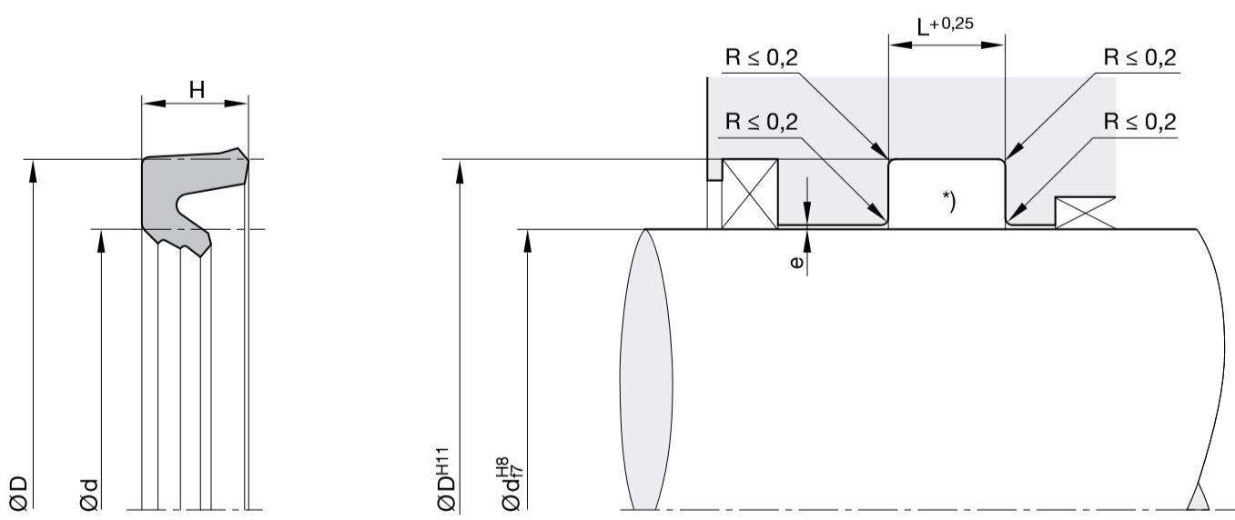 LHX (PUR) Stangendichtung – HP-Dichtungen GmbH & Co. KG